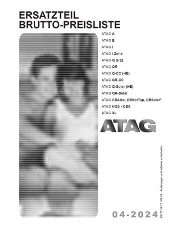 ATAG Ersatzteilübersichten | ATAG Verwarming